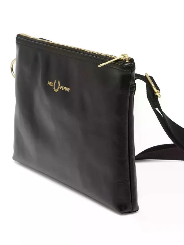 Fred Perry Leather Messenger Bag