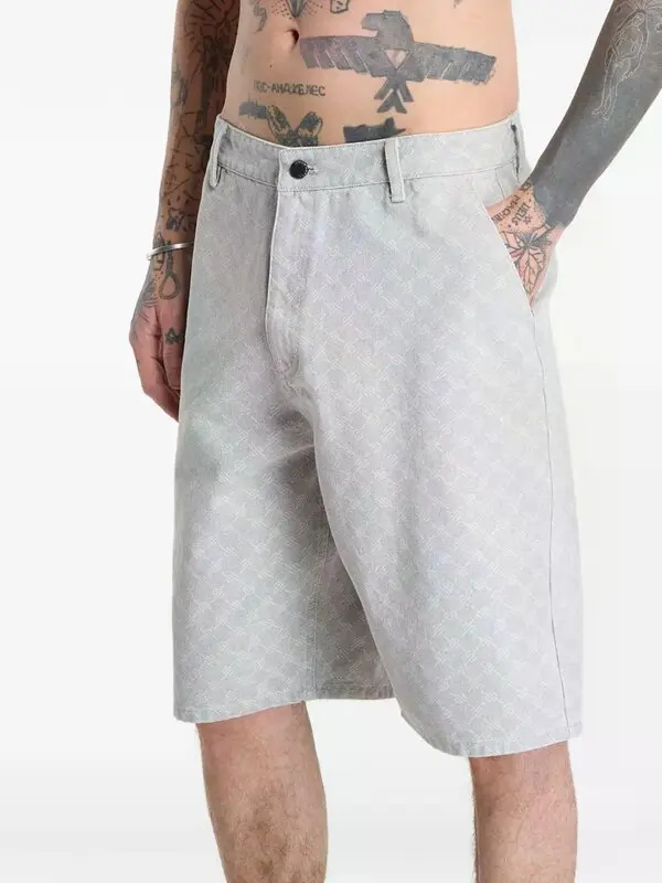 DAILY PAPER Washed Monogram Shorts