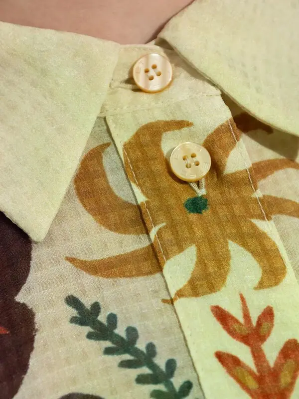 Etro Asymmetrical Graphic Print Shirt - Neutrals