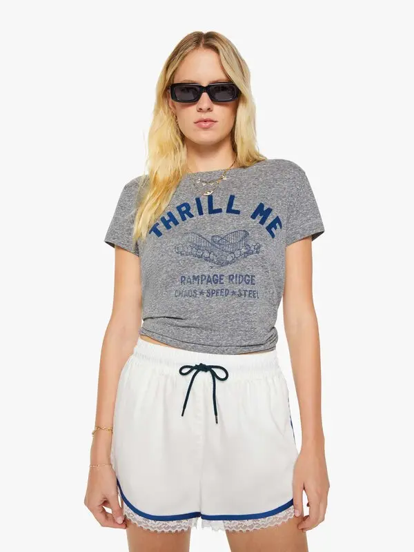MOTHER The Boxy Goodie Thrill Me T-shirt - Navy
