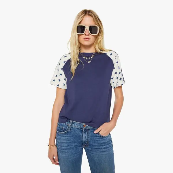 MOTHER The S/s Concert Racer Patriot T-shirt - Blue