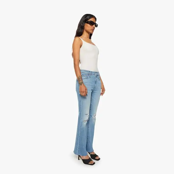 MOTHER The Lil Weekender Fray Jeans