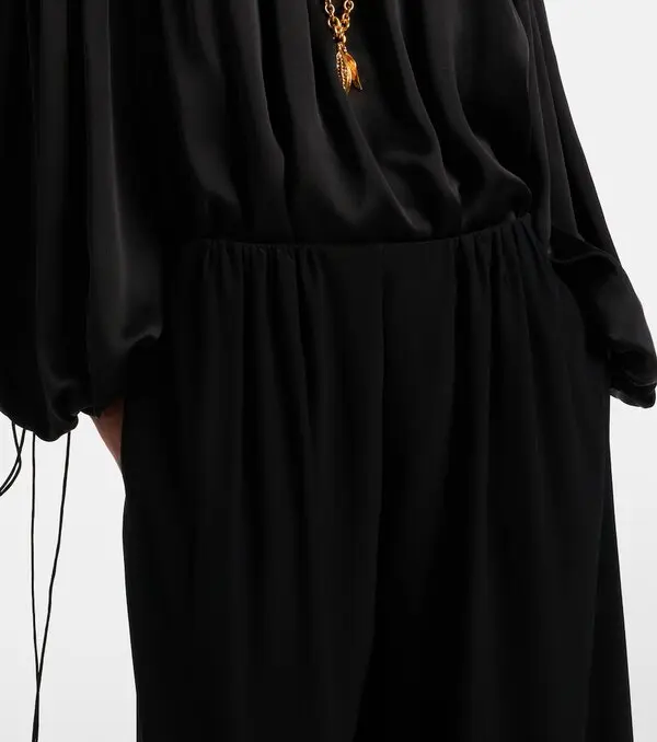 Chloé Silk Crêpe De Chine Wide-leg Pants