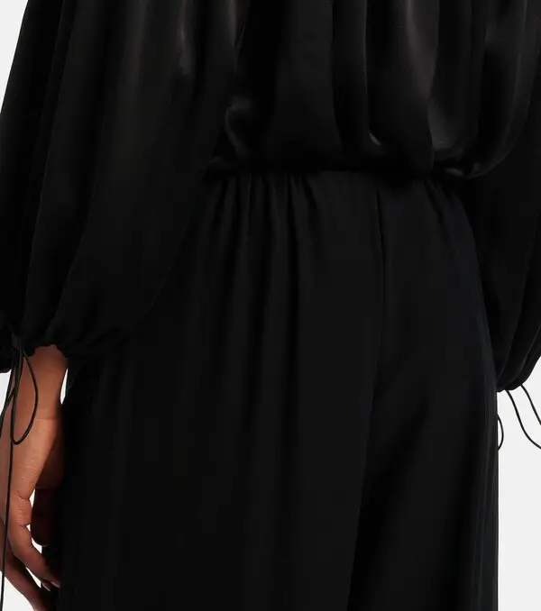 Chloé Silk Crêpe De Chine Wide-leg Pants