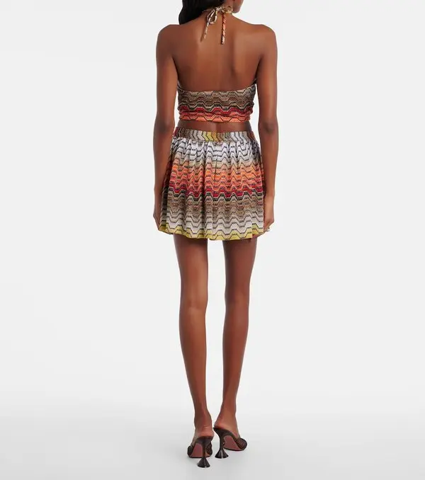 Missoni Wave Lamé Miniskirt