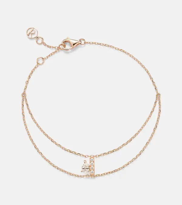 REPOSSI 18kt Rose Gold Diamond Bracelet - Silver