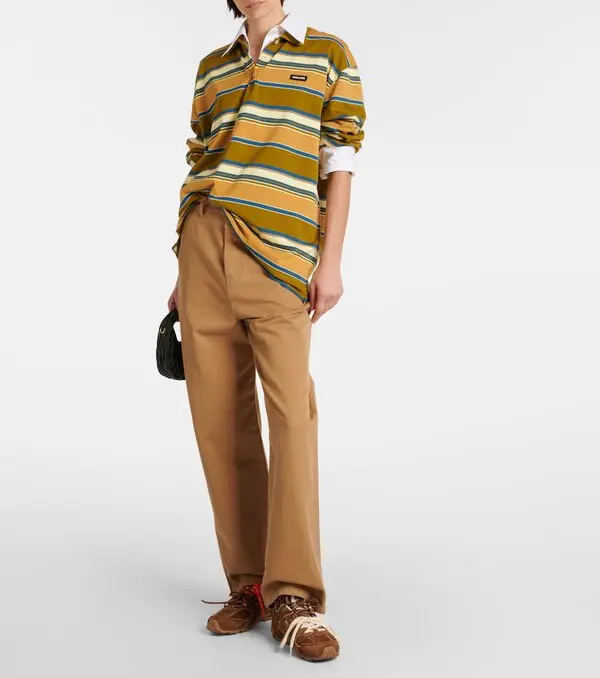 Miu Miu X New Balance 530 Sl Suede Sneakers - Brown