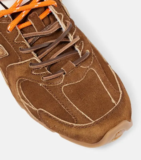 Miu Miu X New Balance 530 Sl Suede Sneakers - Brown