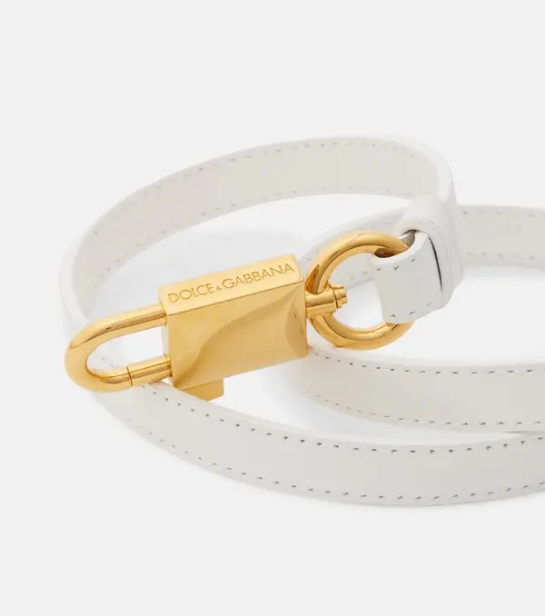 Dolce & Gabbana Lock Leather Belt