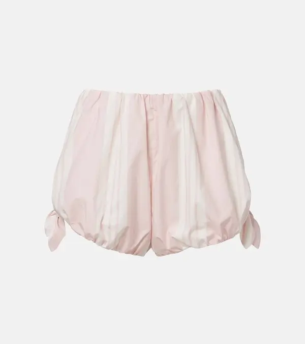 Posse Rosie Striped Cotton Shorts - Pink