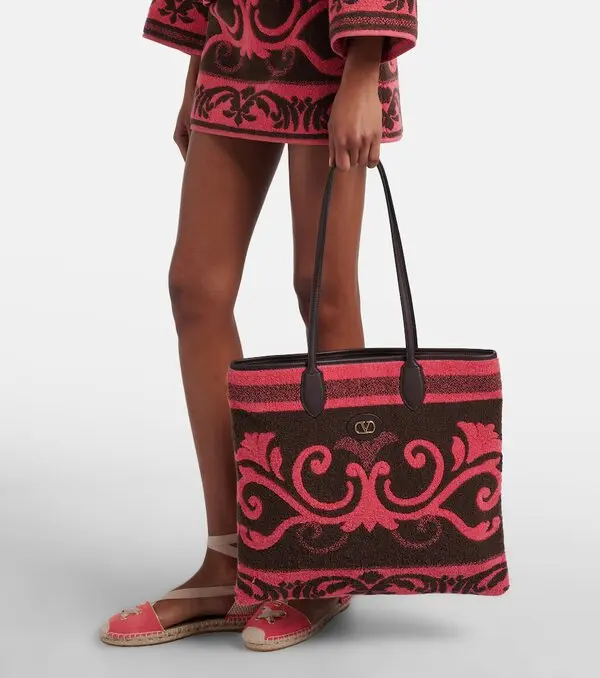 Valentino Garavani Vlogo Medium Terry Tote Bag