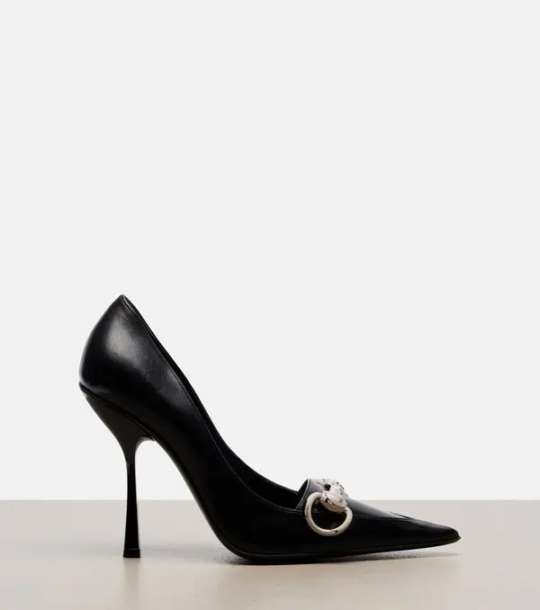 Gucci Boulevard Horsebit Leather Pumps
