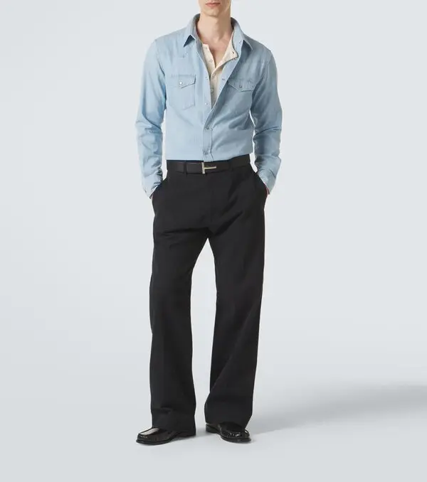 TOM FORD Denim Western Shirt