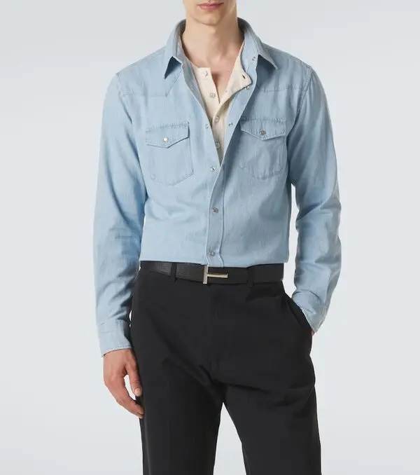 TOM FORD Denim Western Shirt
