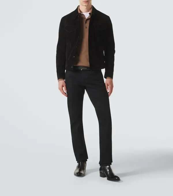 TOM FORD Wool Gauge Polo Sweater
