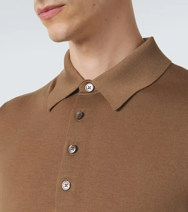 TOM FORD Wool Gauge Polo Sweater