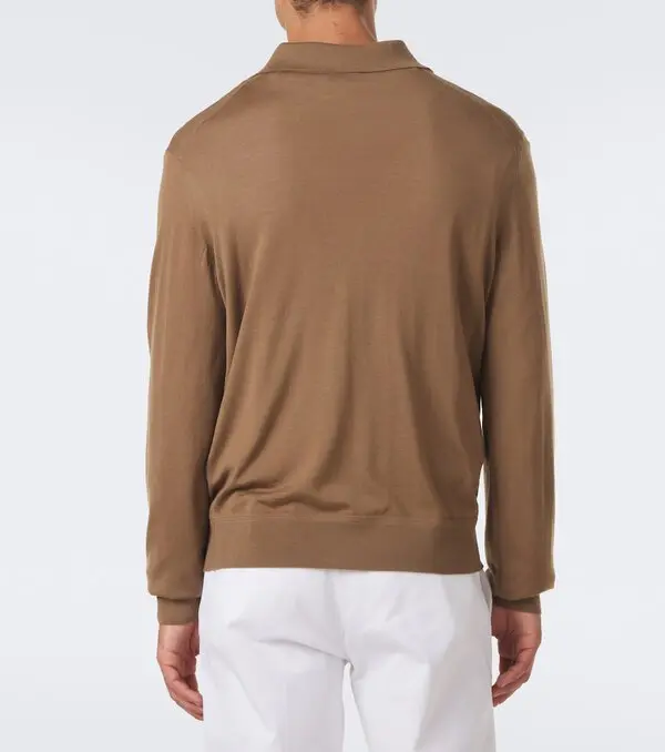 TOM FORD Wool Gauge Polo Sweater