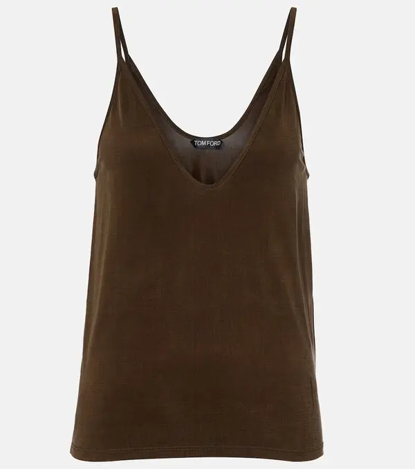 TOM FORD Jersey Tank Top - Green