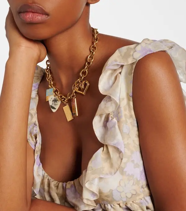 Chloé Embellished Postcard Charm Bracelet