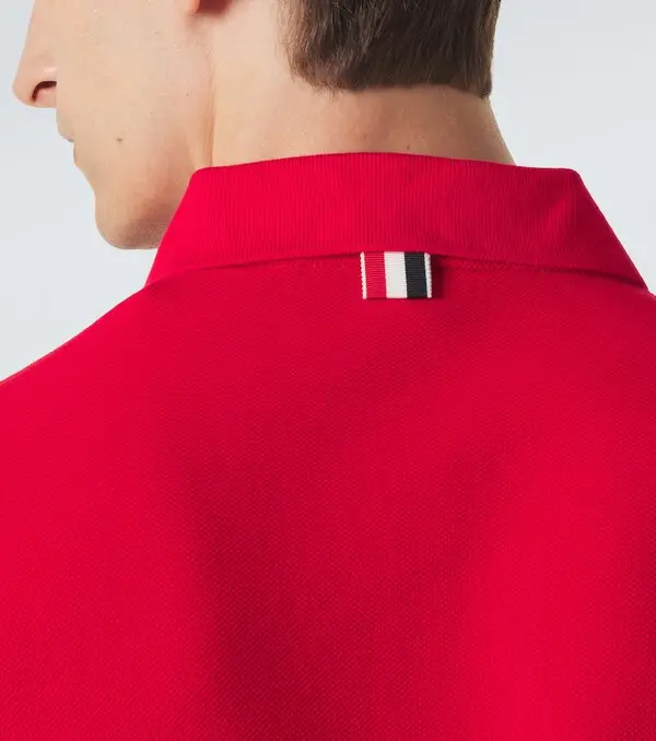 Thom Browne 4-bar Cotton Polo Shirt