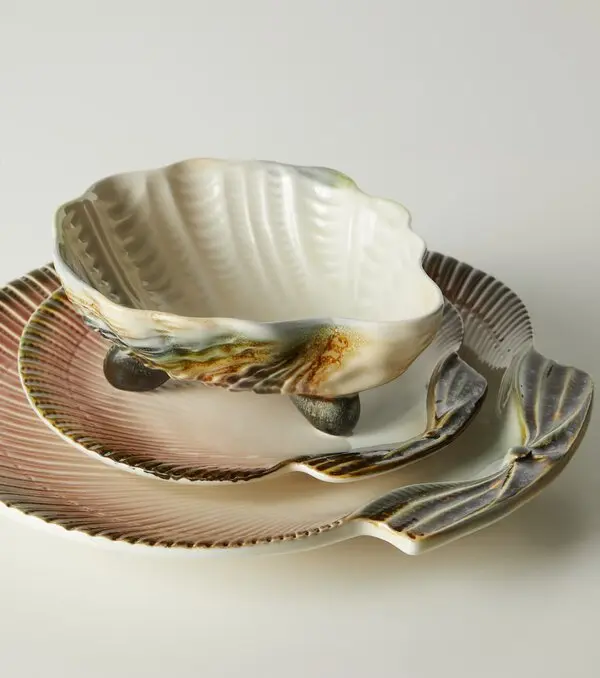 BORDALLO PINHEIRO Oysters And Scallops Set Of 4 Bowls
