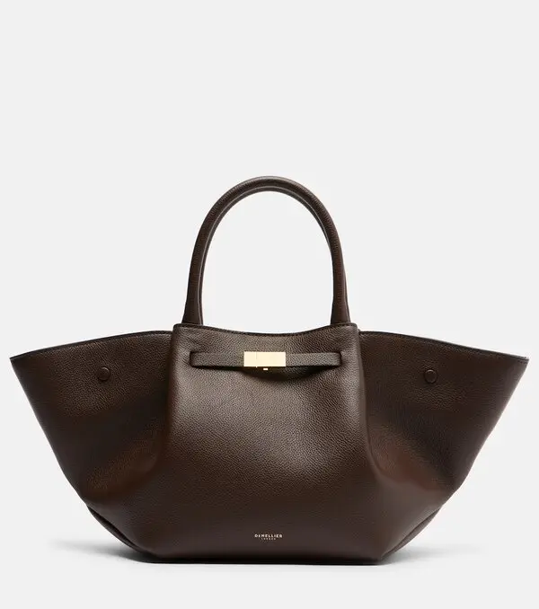 DEMELLIER Small Leather Top-handle Bag - Brown