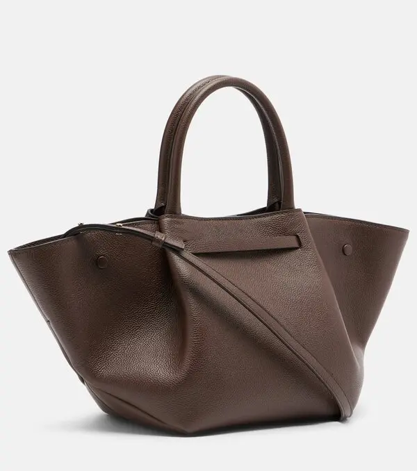 DEMELLIER Small Leather Top-handle Bag - Brown
