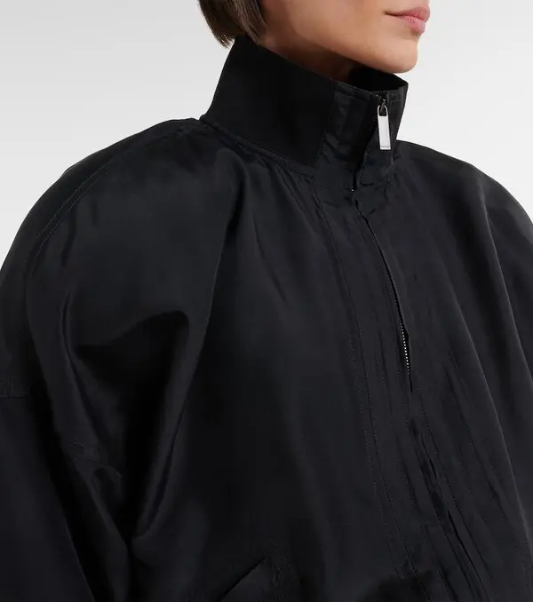 Gucci Silk Poplin Bomber Jacket