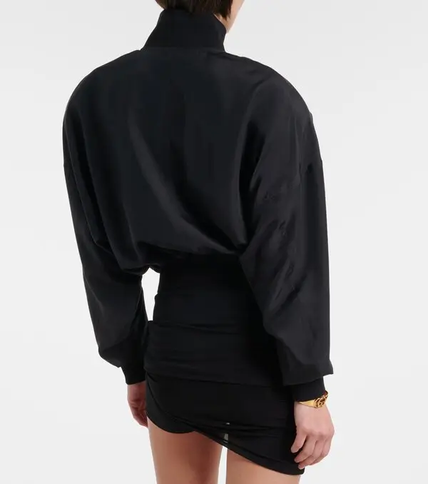 Gucci Silk Poplin Bomber Jacket