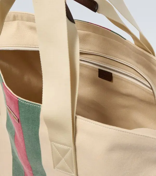 Gucci Positano Medium Canvas Tote Bag