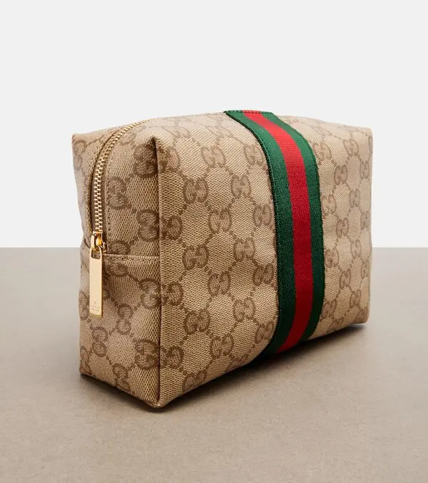 Gucci Gg Canvas Makeup Bag - Beige