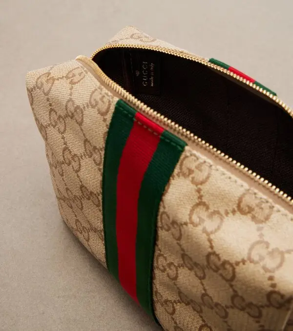 Gucci Gg Canvas Makeup Bag - Beige