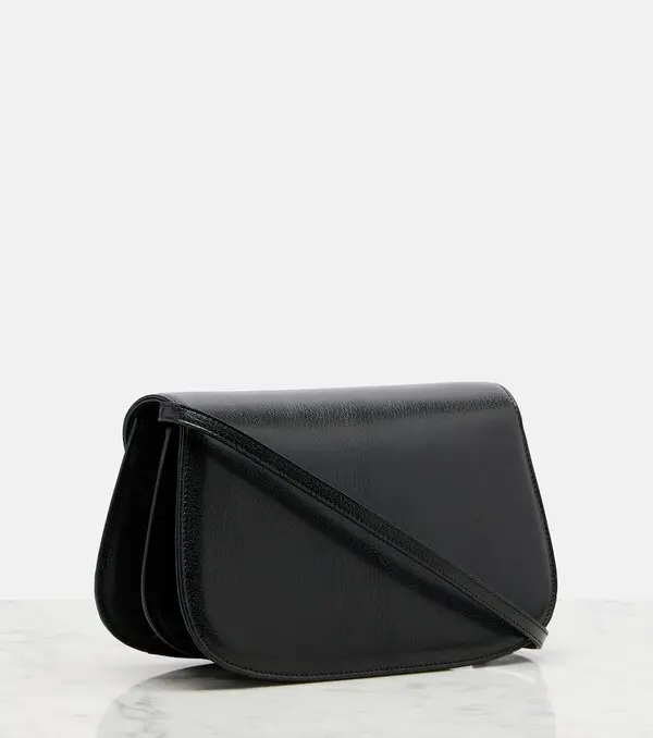 Gucci Bamboo Small Leather Crossbody Bag - Black