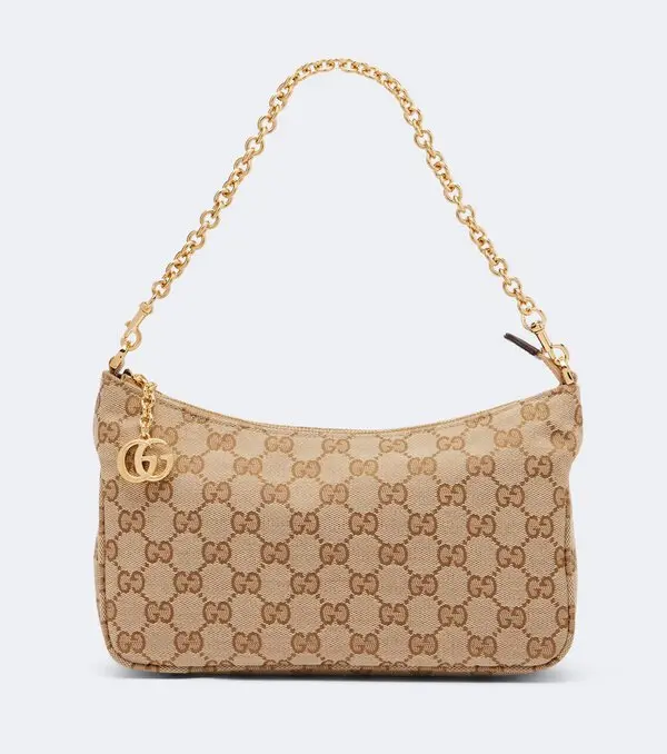 Gucci Lady Lunetta Small Gg Canvas Shoulder Bag - Beige