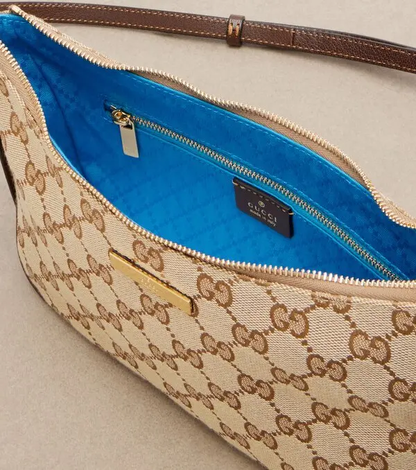 Gucci Lady Lunetta Small Gg Canvas Shoulder Bag - Beige