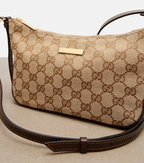 Gucci Lady Lunetta Small Gg Canvas Shoulder Bag - Beige