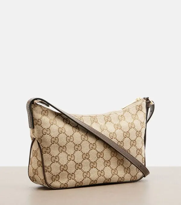 Gucci Lady Lunetta Gg Canvas Shoulder Bag - Beige