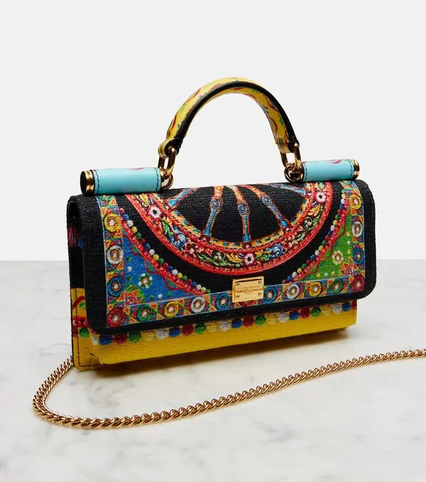 Dolce & Gabbana Sicily Mini Printed Top-handle Bag - Multicoloured