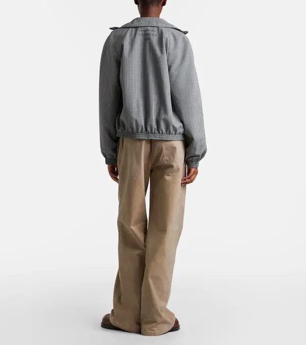 Acne Studios Wide-leg Cotton Twill Pants - Beige