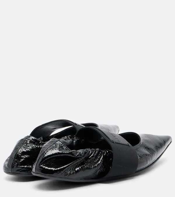 Givenchy Crush Leather Ballet Flats - Black