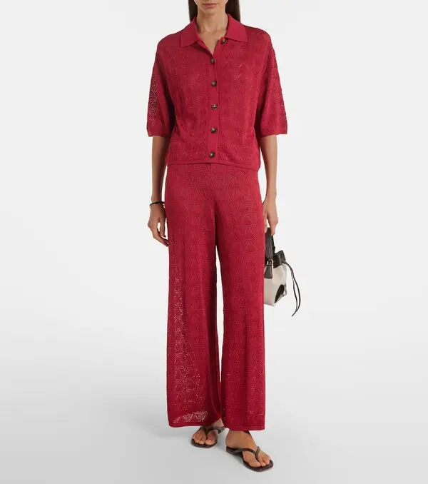 Loulou De Saison Knitted Wide-leg Pants