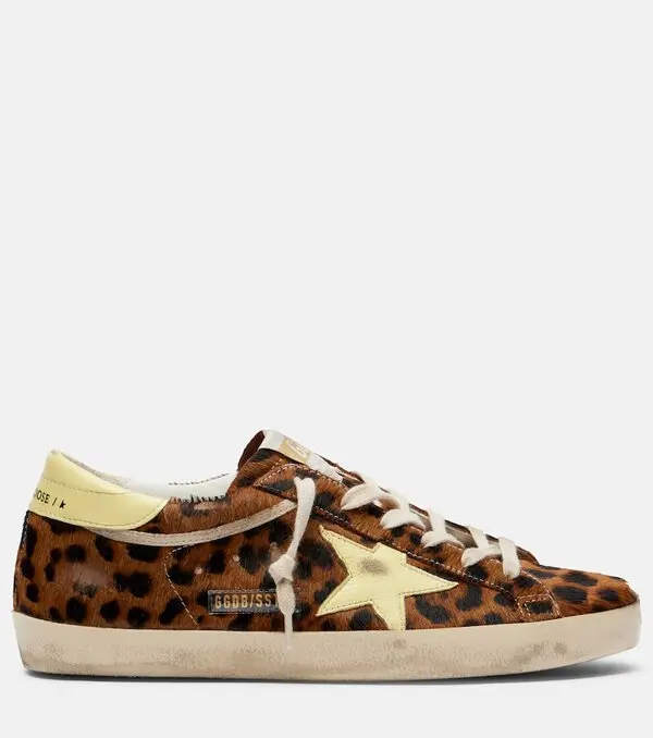 GOLDEN GOOSE Super-star Calf Hair Sneakers