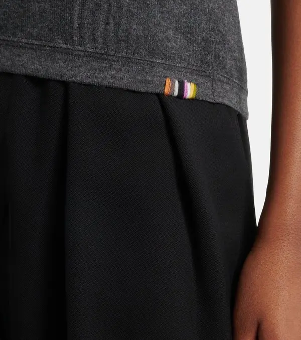 Extreme Cashmere Halterneck Cotton And Cashmere Top