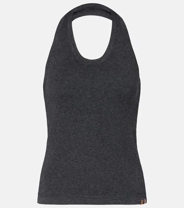 Extreme Cashmere N°409 Halterneck Top - Grey