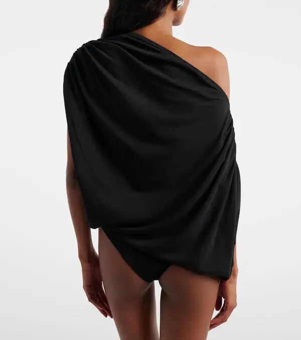 Wolford Draped Off-shoulder Bodysuit