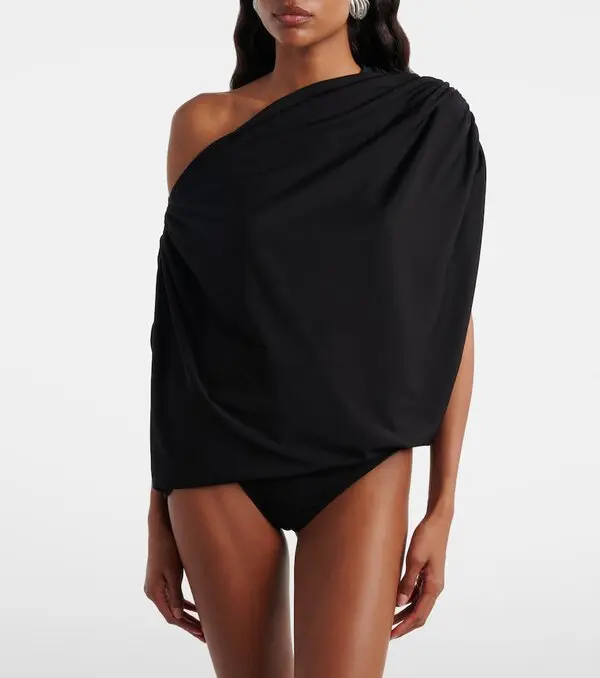 Wolford Draped Off-shoulder Bodysuit