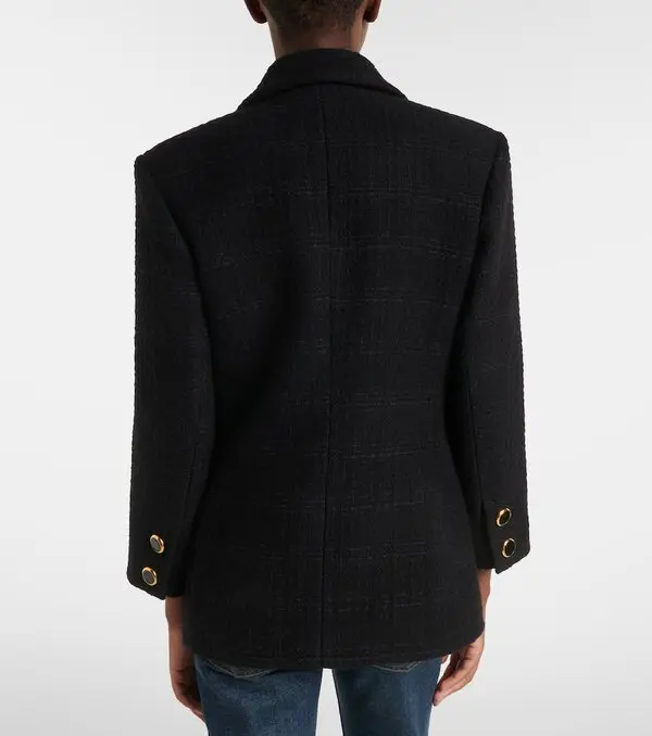 Saint Laurent Wool-blend Tweed Blazer