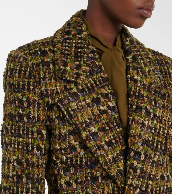 Saint Laurent Wool-blend Tweed Jacket