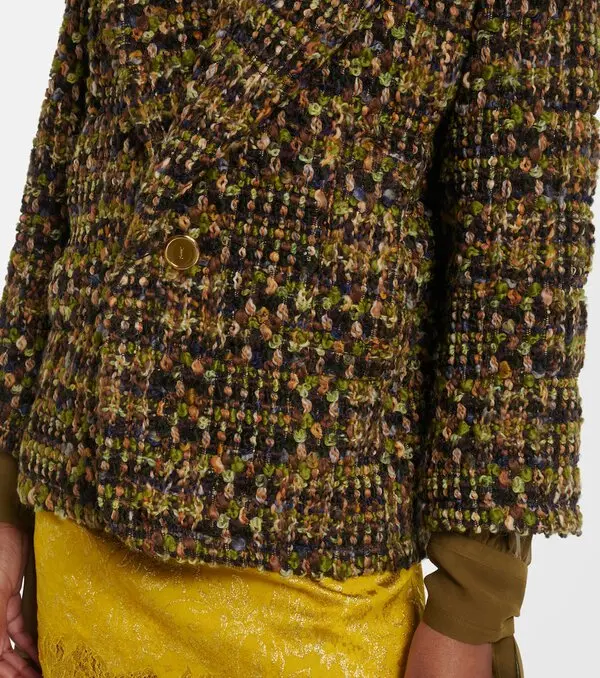 Saint Laurent Wool-blend Tweed Jacket