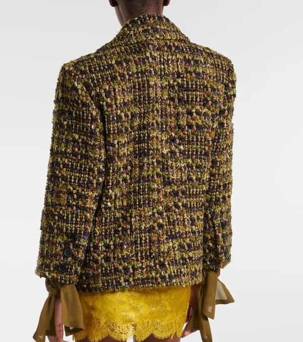 Saint Laurent Wool-blend Tweed Jacket